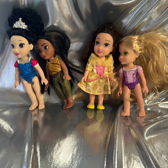 Disney | Toys | Disney Snow White Raya Belle And Rapunzel Princess Petite Adventure Doll 6 ...